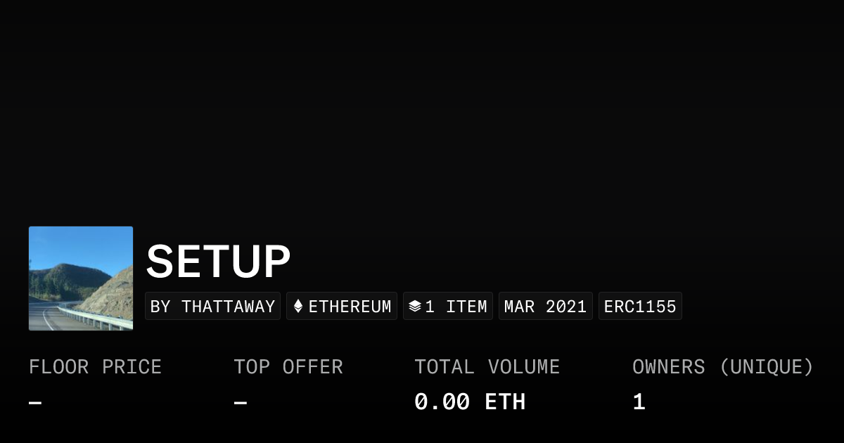 SETUP - Collection | OpenSea