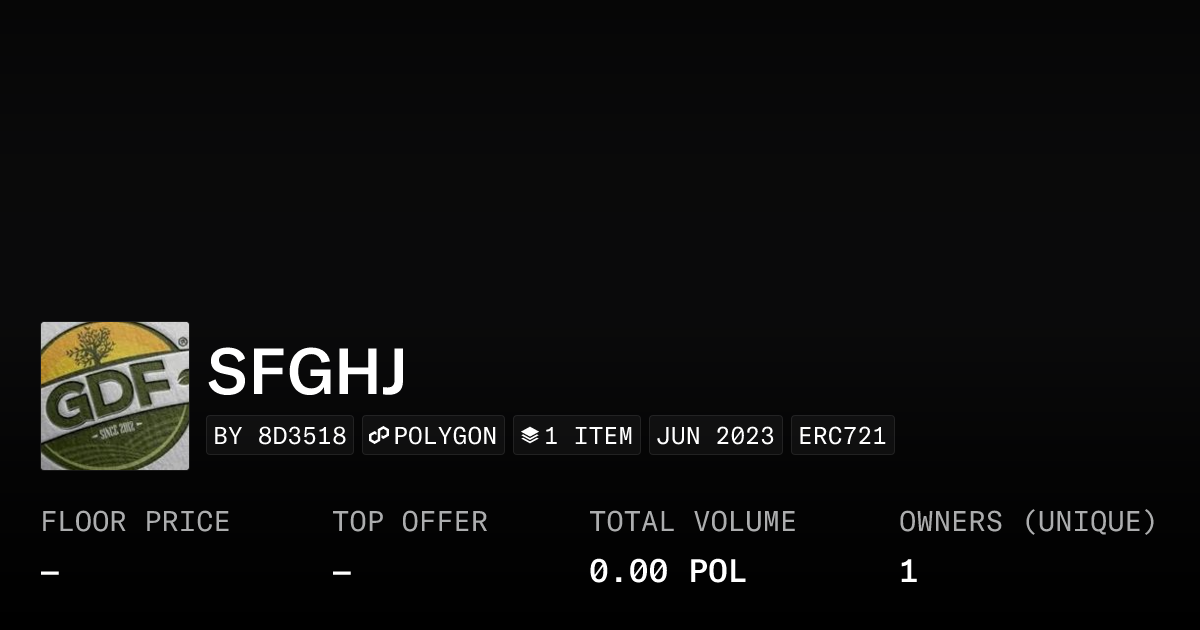 SFGHJ - Collection | OpenSea