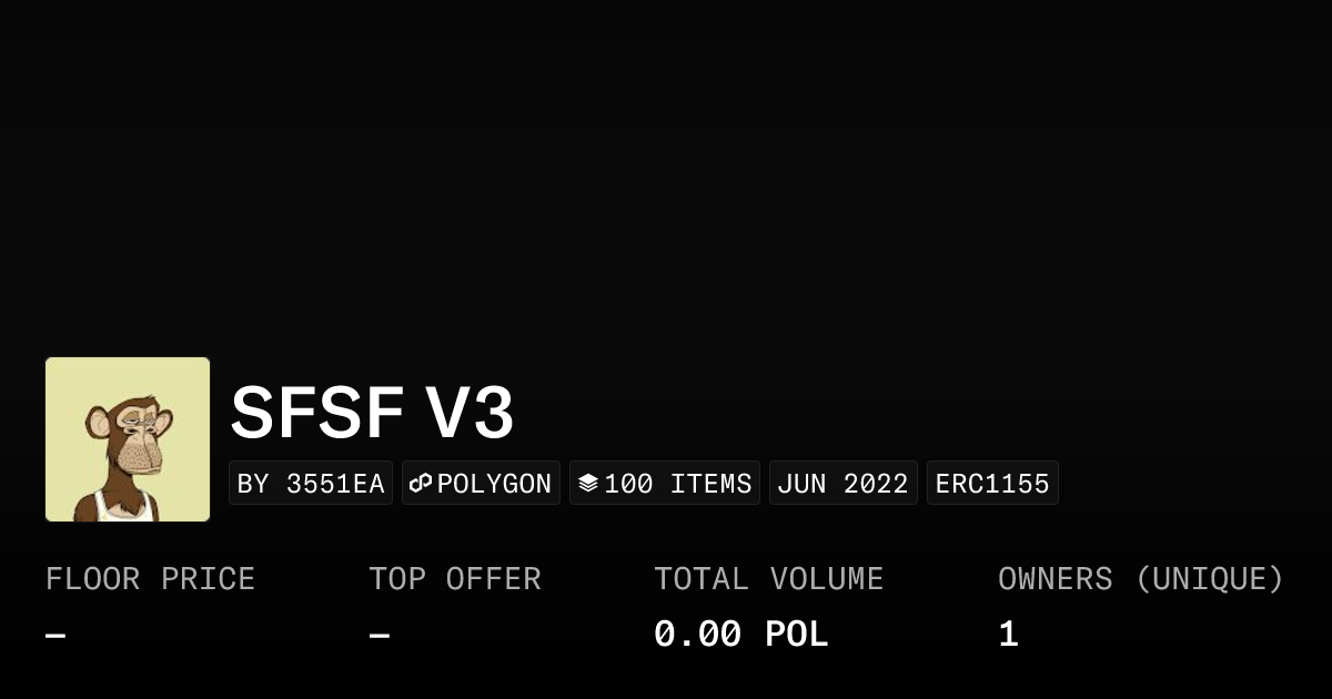 SFSF V3 - Collection | OpenSea