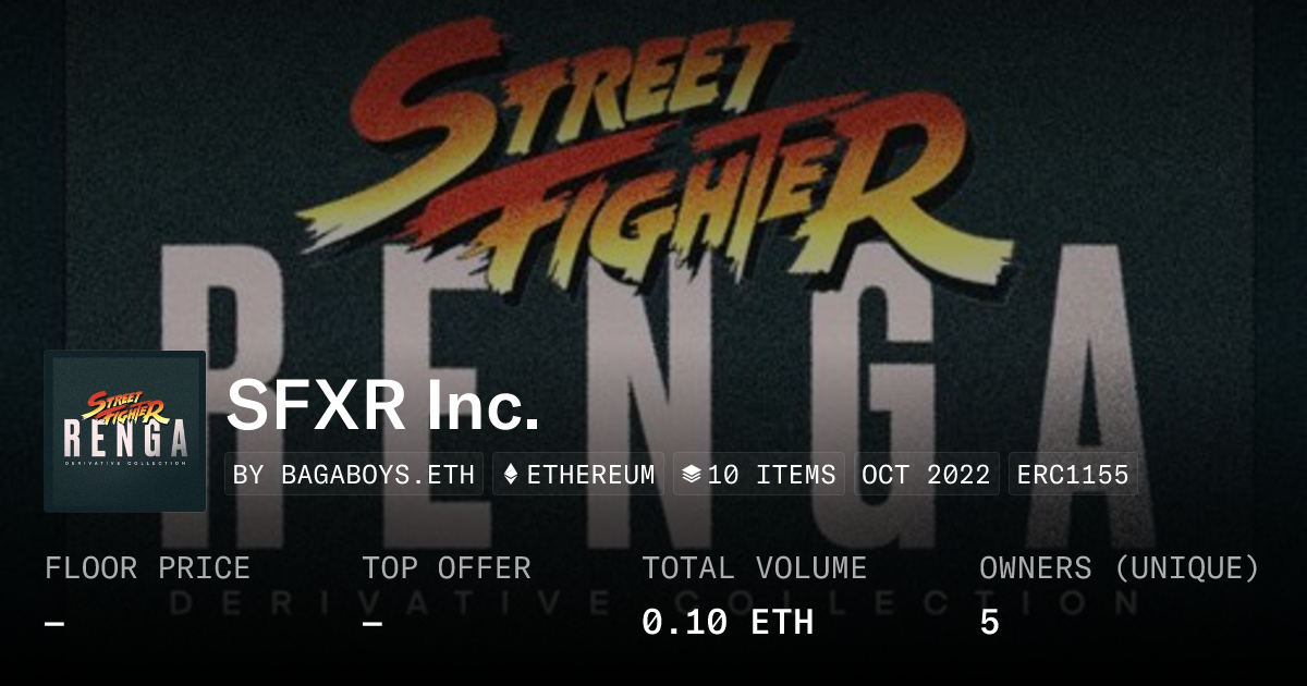 SFXR Inc. - Collection | OpenSea