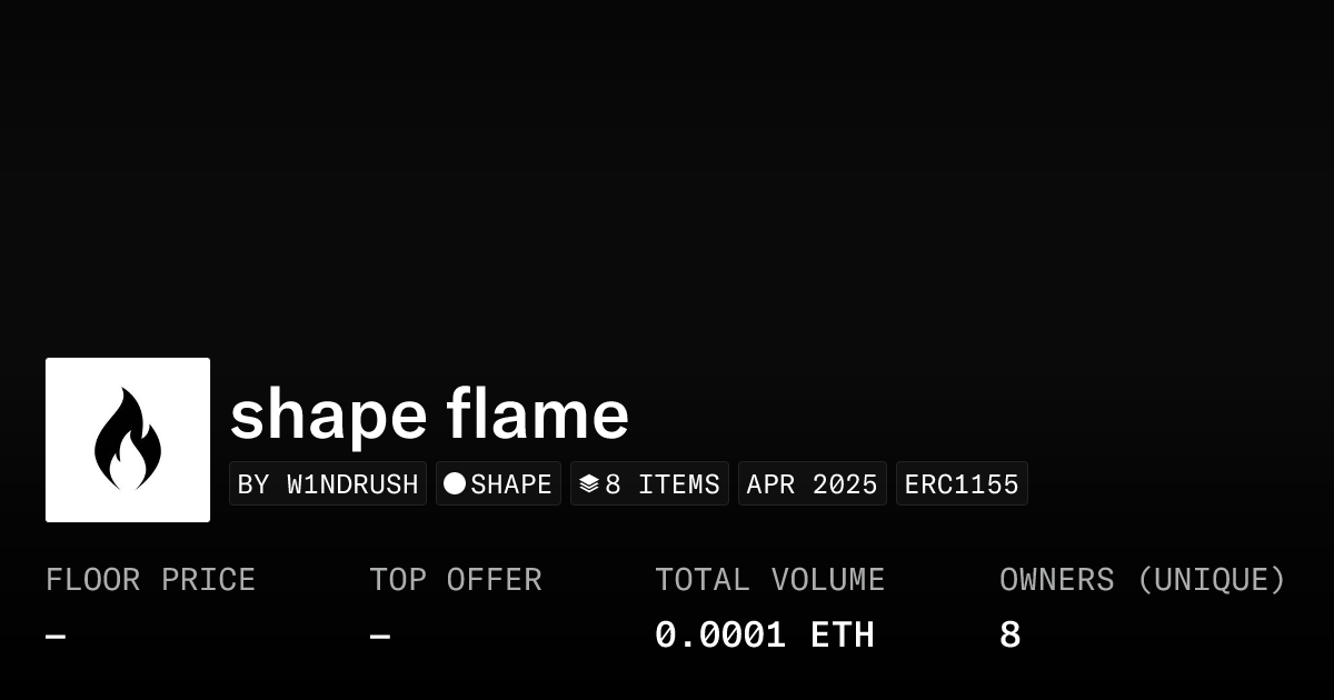 shape flame - Collection | OpenSea