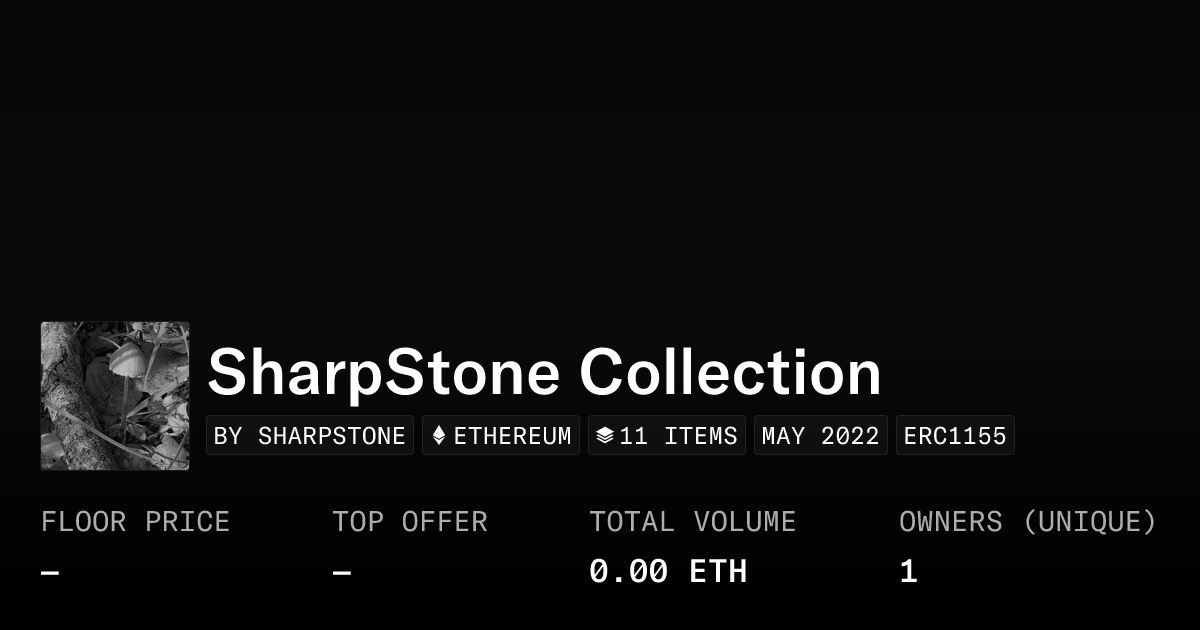 SharpStone Collection - Collection | OpenSea