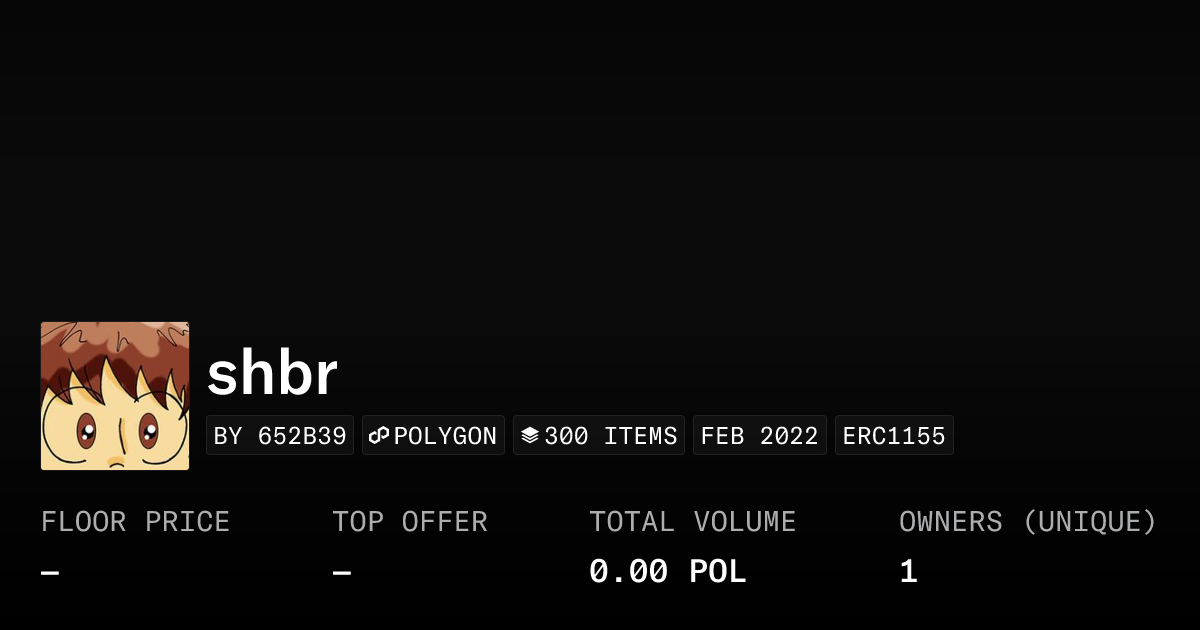 shbr - Collection | OpenSea