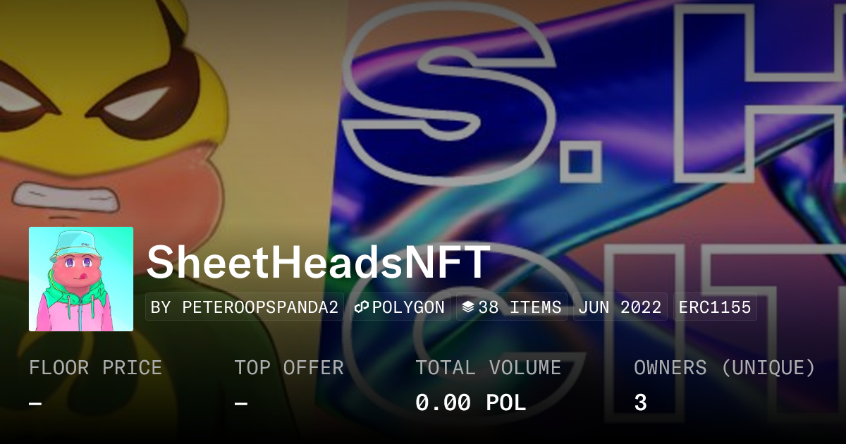 SheetHeadsNFT - Collection | OpenSea