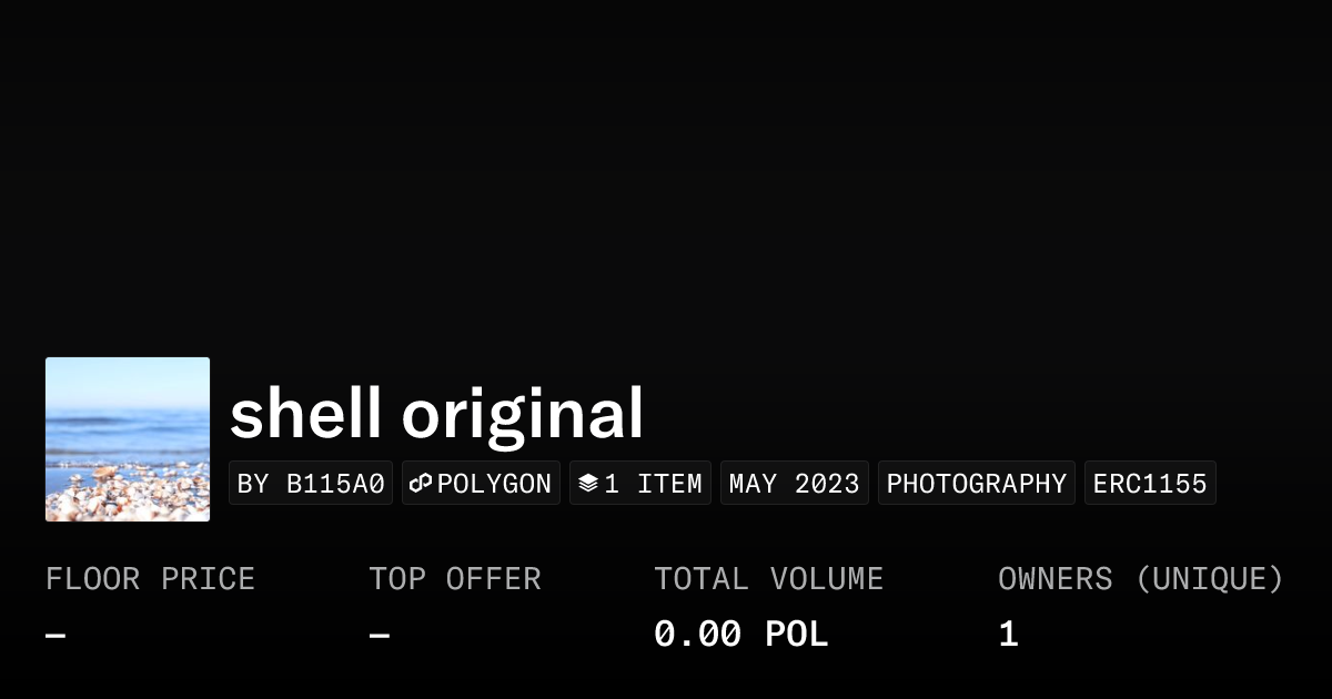 shell original - Collection | OpenSea