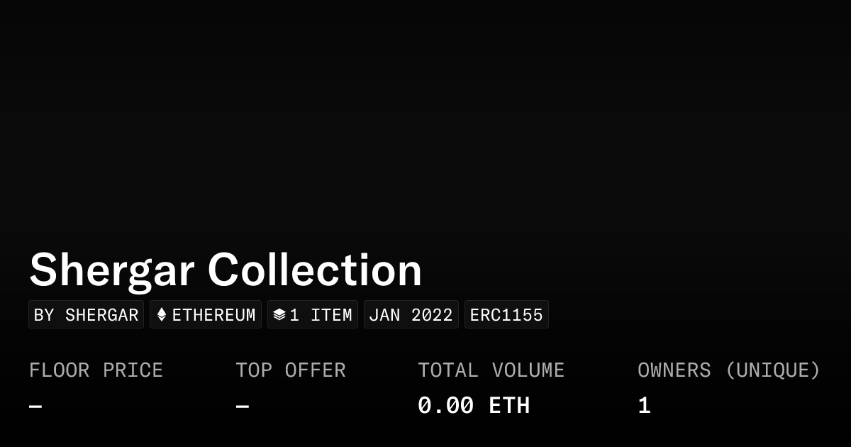 Shergar Collection - Collection | OpenSea