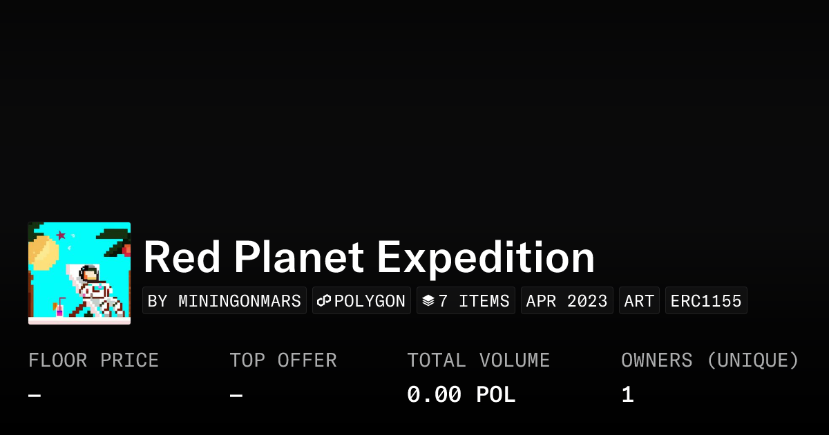 Red Planet Expedition - Collection | OpenSea