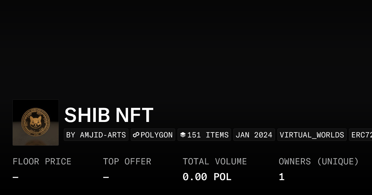 SHIB NFT - Collection | OpenSea