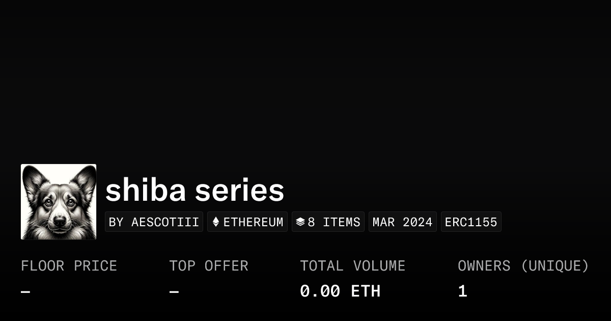 shiba series - Collection | OpenSea