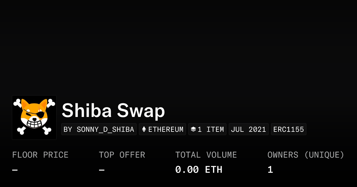 Shiba Swap - Collection | OpenSea