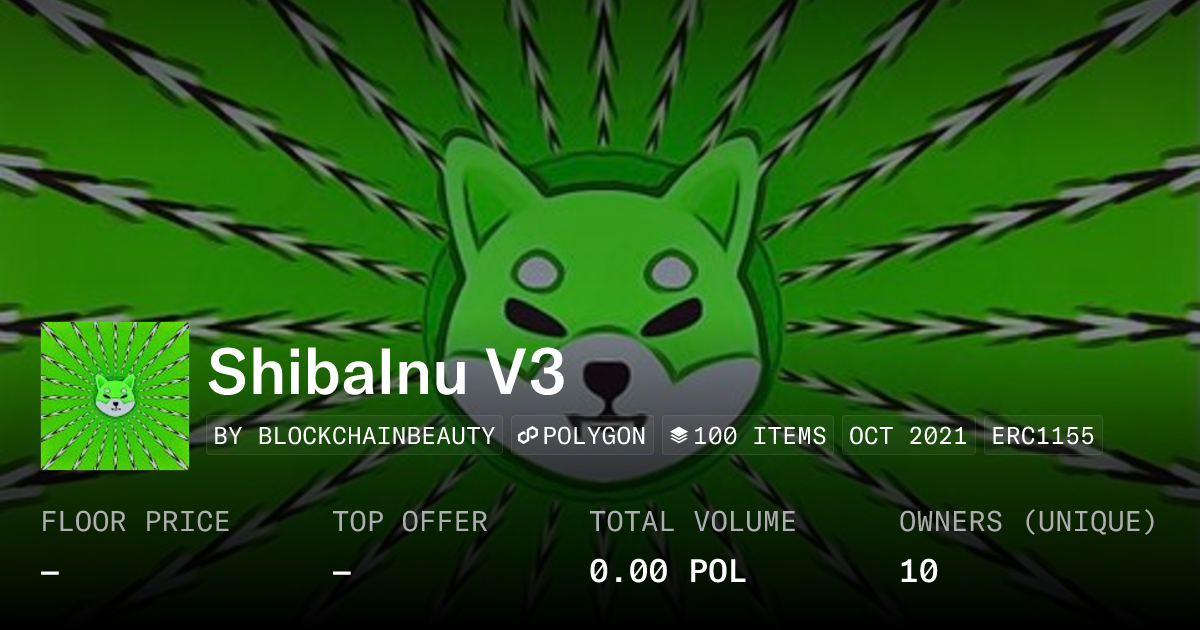 ShibaInu V3 - Collection | OpenSea