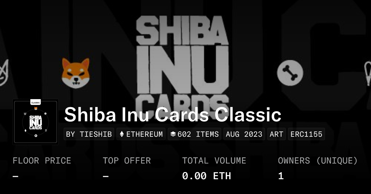 Shiba Inu Cards Classic - Collection | OpenSea