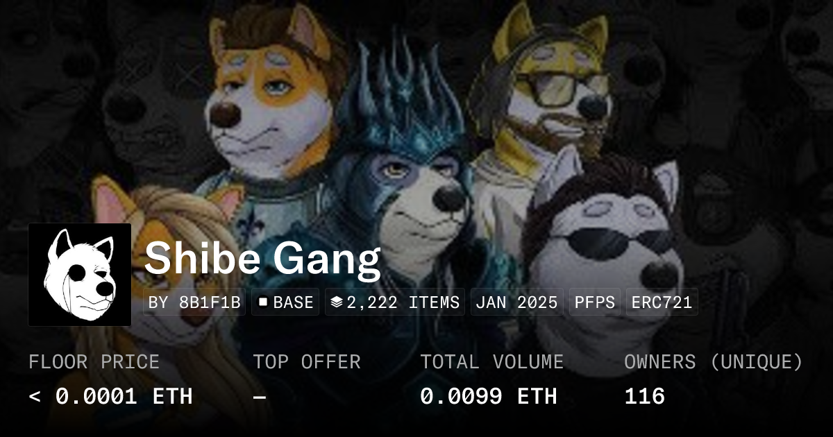 Shibe Gang - Collection | OpenSea
