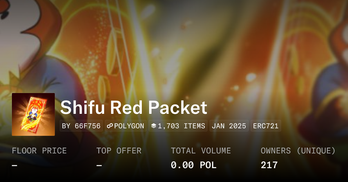 Shifu Red Packet - Collection | OpenSea
