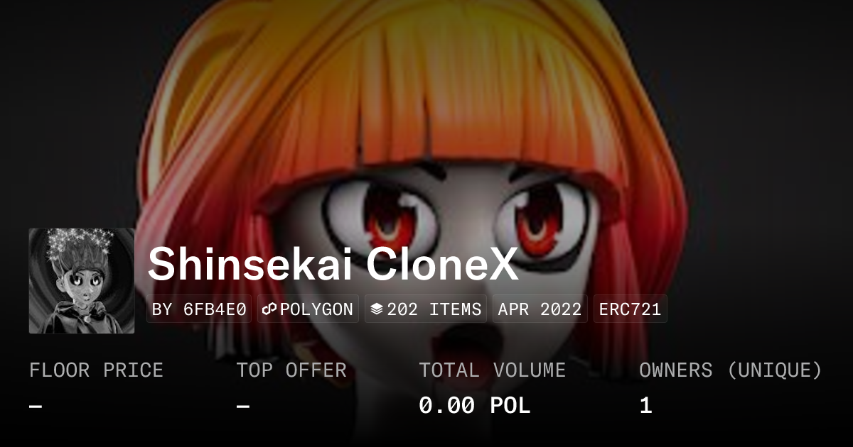 Shinsekai CloneX - Collection | OpenSea