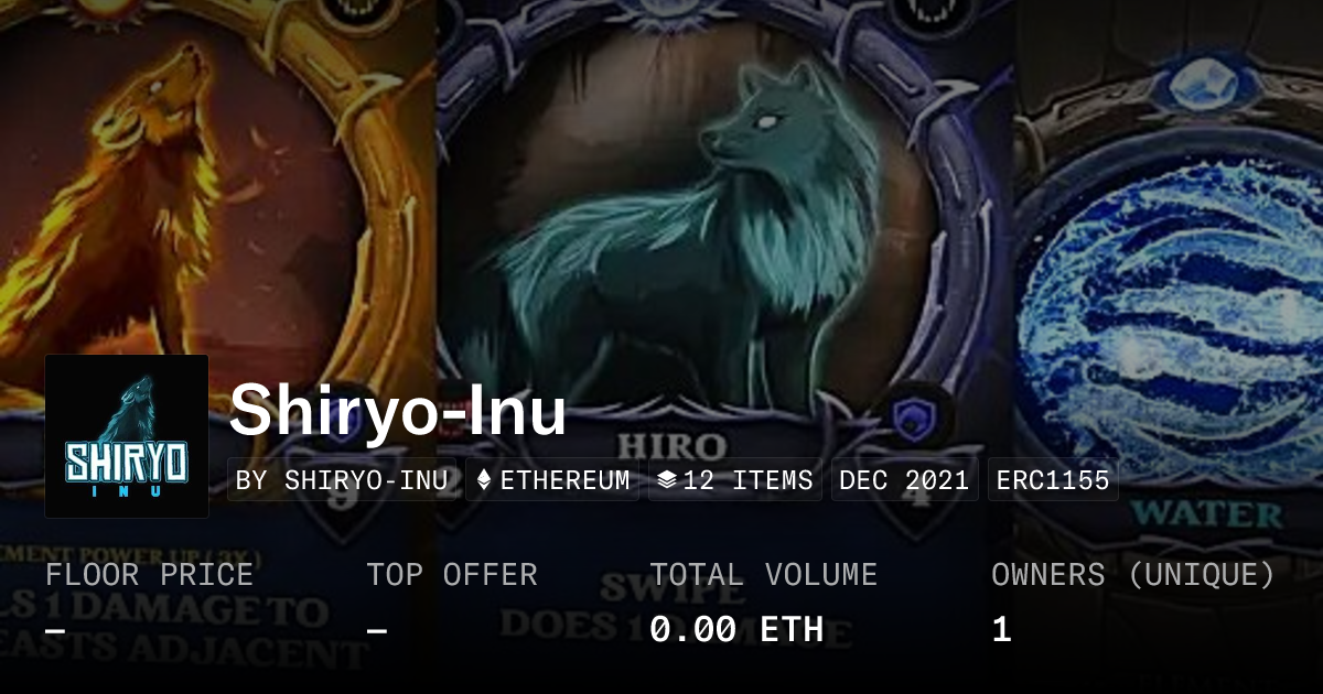 Shiryo-Inu - Collection | OpenSea