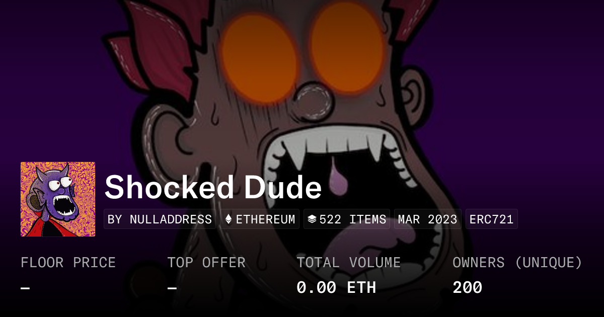 Shocked Dude - Collection | OpenSea