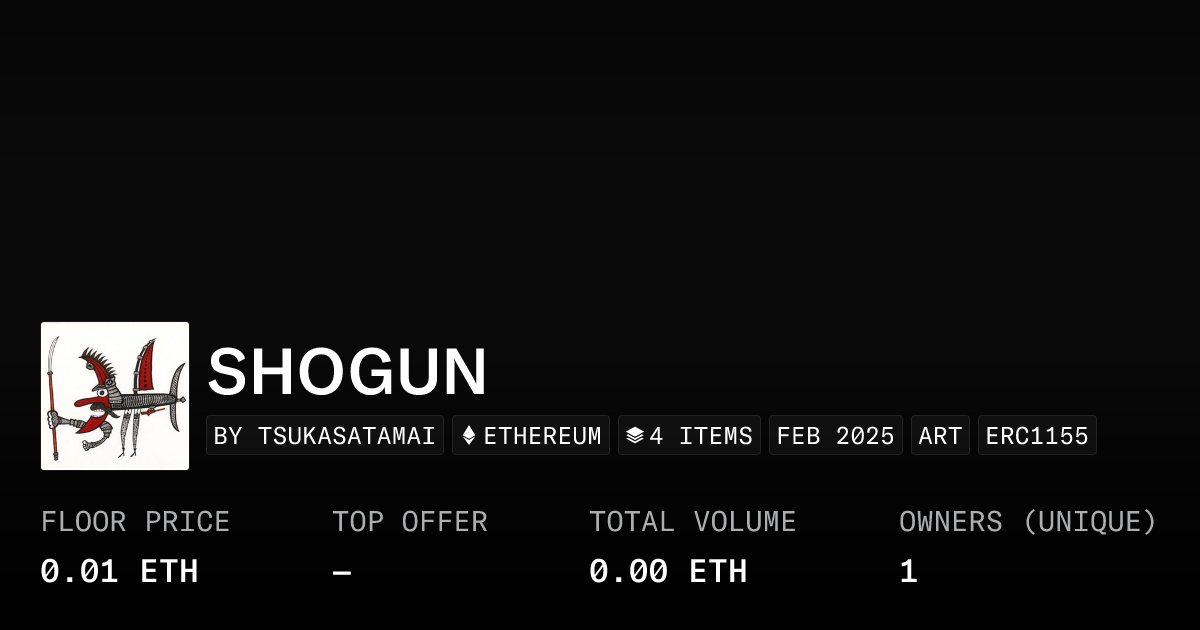 SHOGUN - Collection | OpenSea
