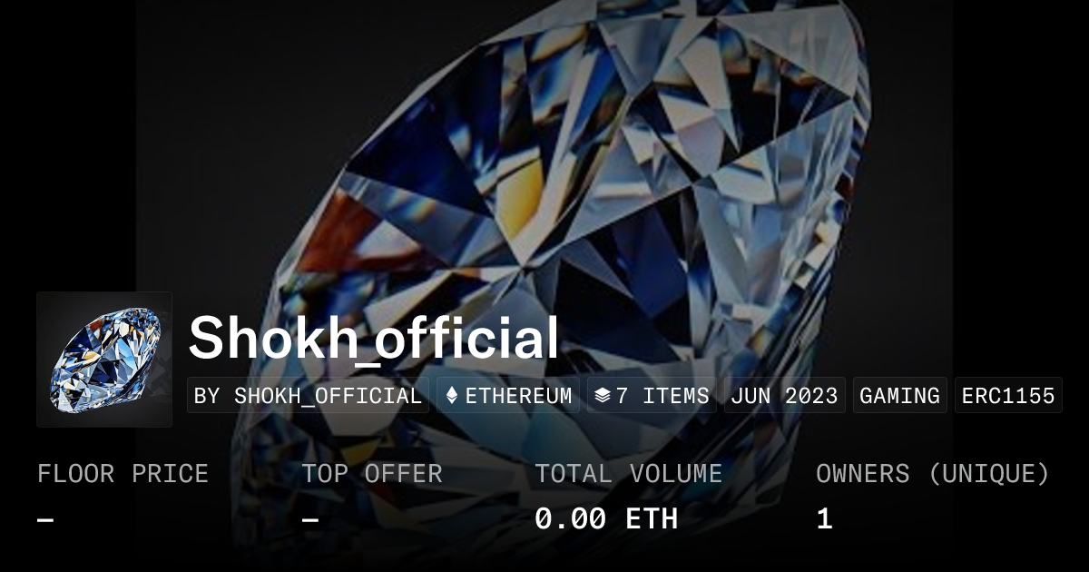 Shokh_official - Collection | OpenSea