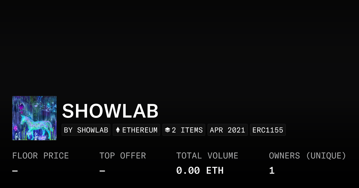 SHOWLAB - Collection | OpenSea