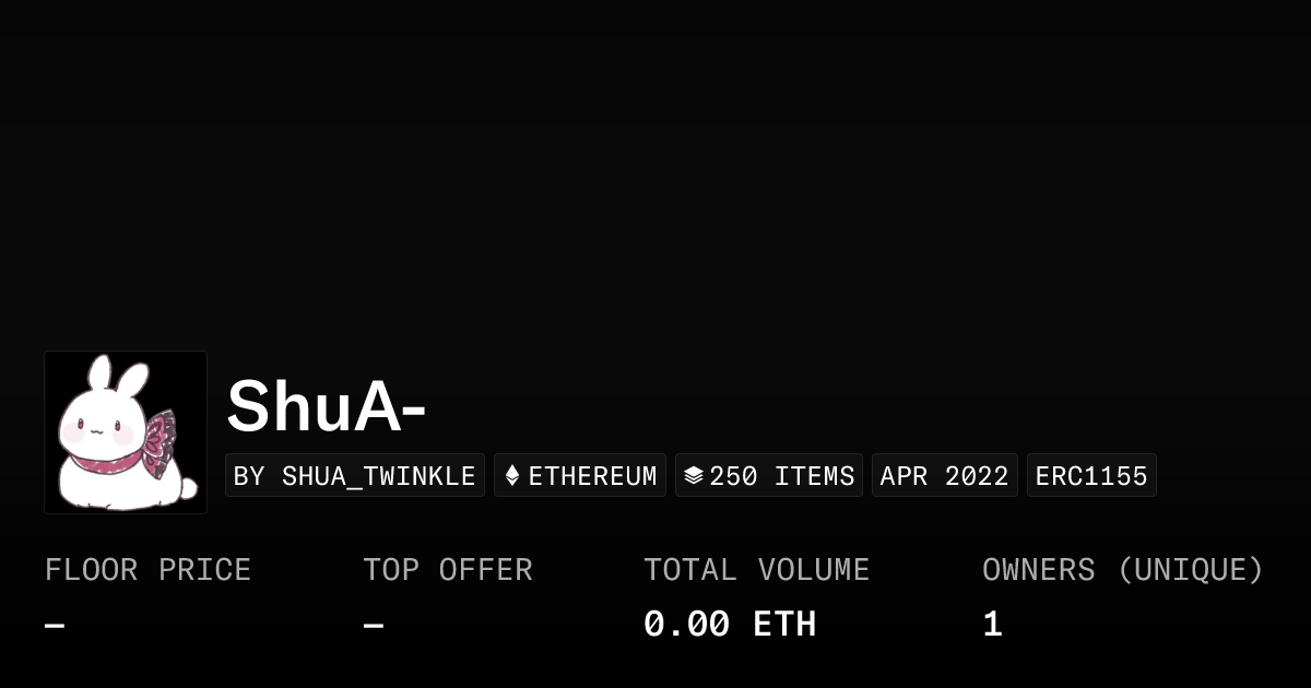 ShuA- - Collection | OpenSea