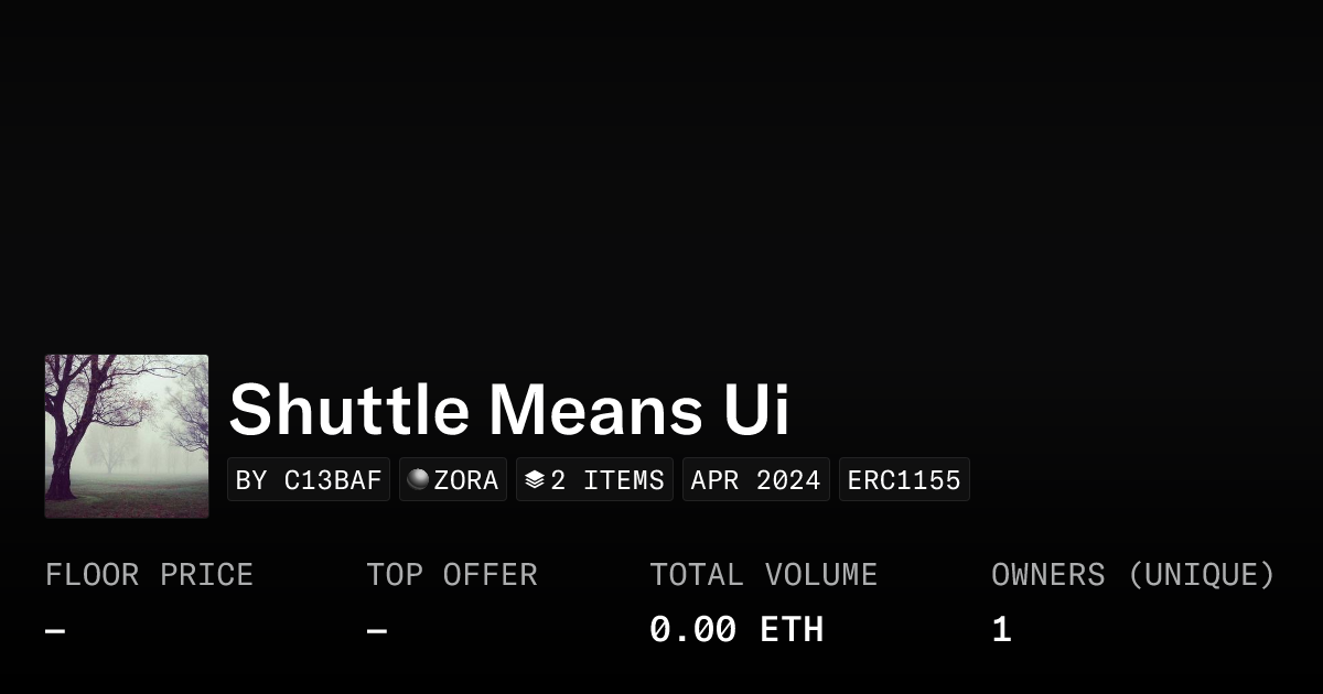 Shuttle Means Ui - Collection | OpenSea