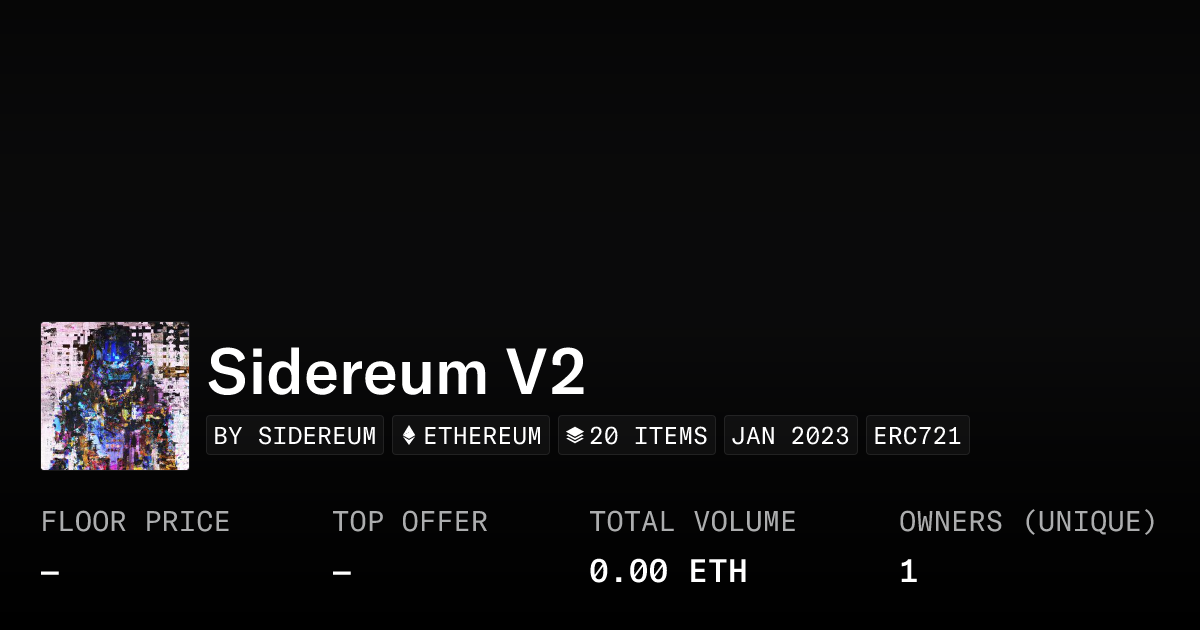 Sidereum V2 - Collection | OpenSea