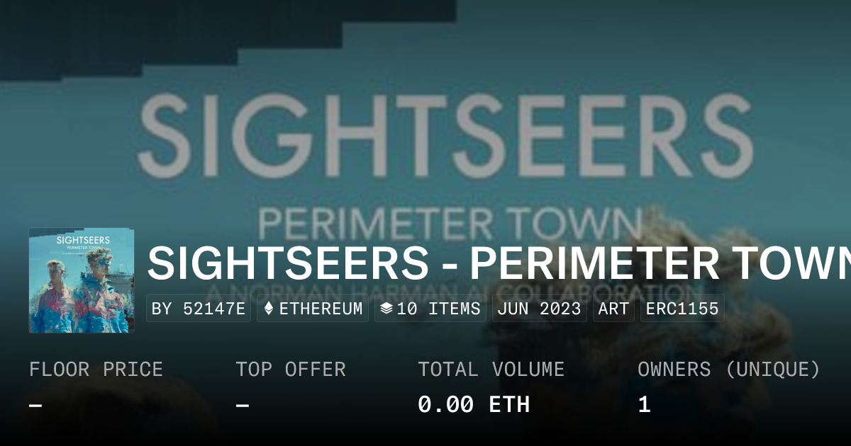 SIGHTSEERS - PERIMETER TOWN - Collection | OpenSea