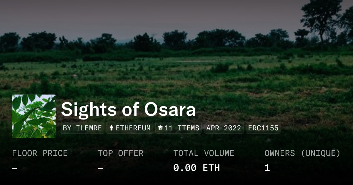 Sights of Osara - Collection | OpenSea
