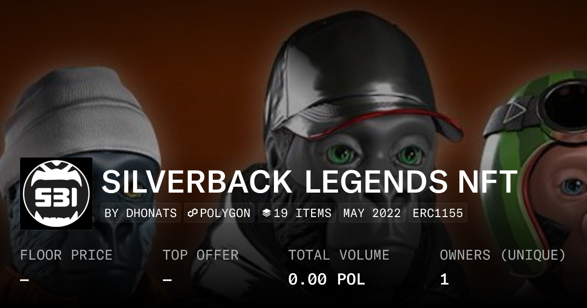 SILVERBACK LEGENDS NFT - Collection | OpenSea