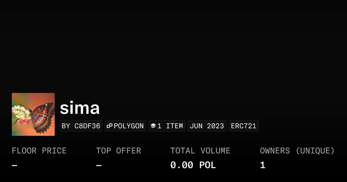 sima - Collection | OpenSea