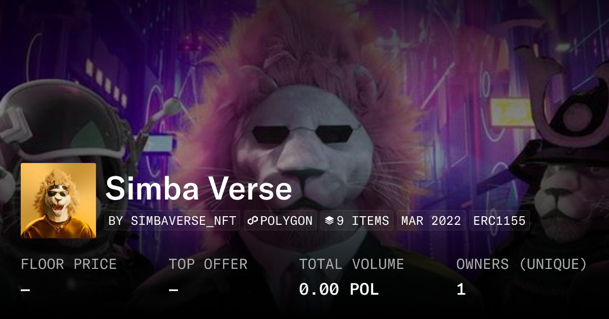 Simba Verse - Collection | OpenSea
