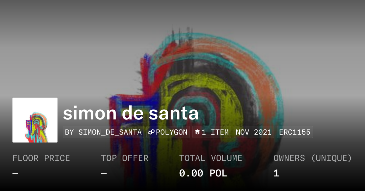 simon de santa - Collection | OpenSea