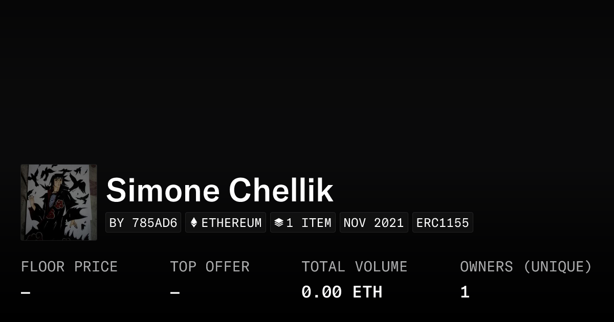 Simone Chellik - Collection | OpenSea