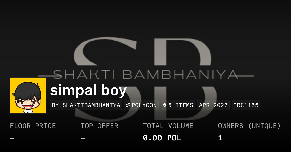 simpal boy - Collection | OpenSea