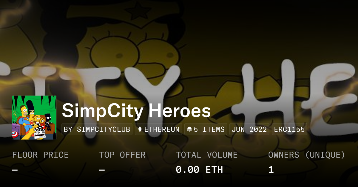 SimpCity Heroes - Collection | OpenSea