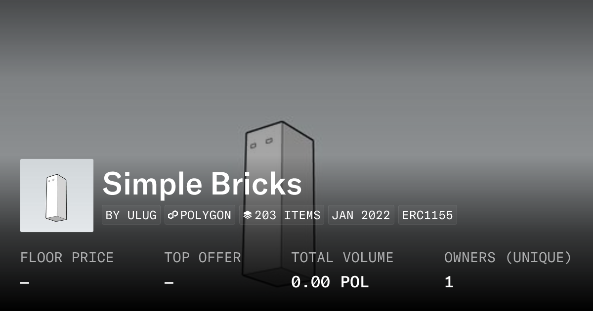 Simple Bricks - Collection | OpenSea