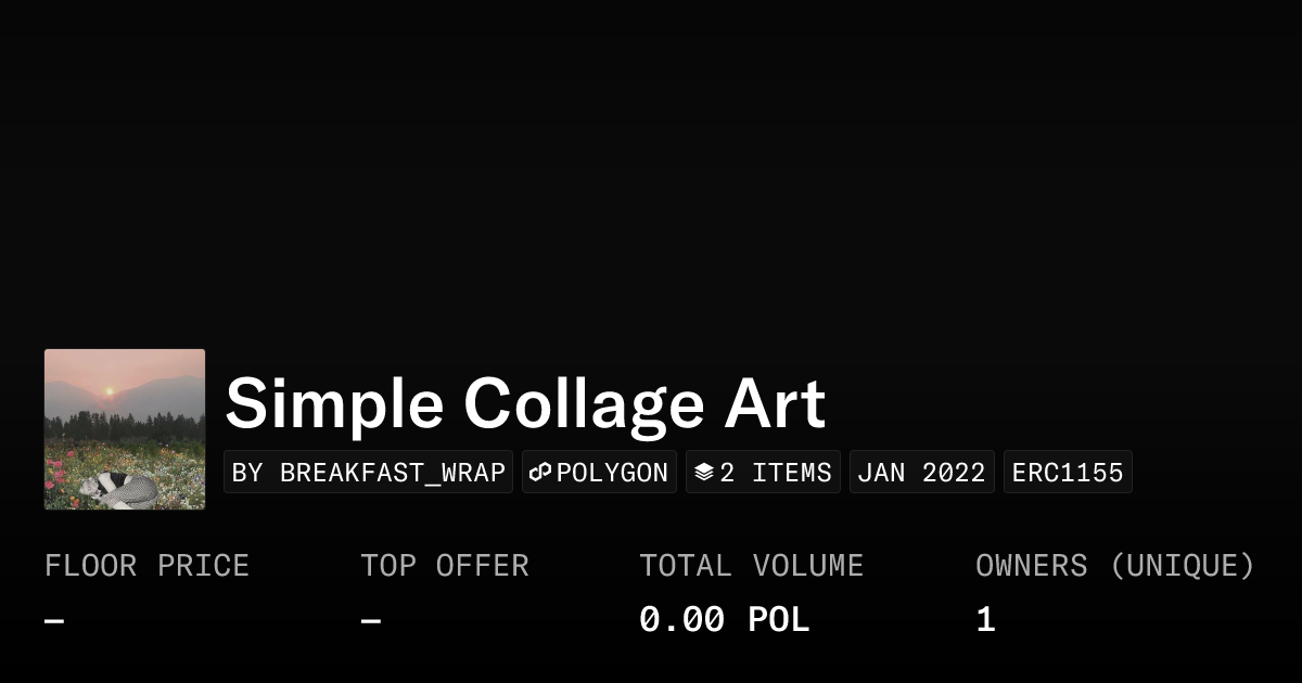 Simple Collage Art - Collection | OpenSea