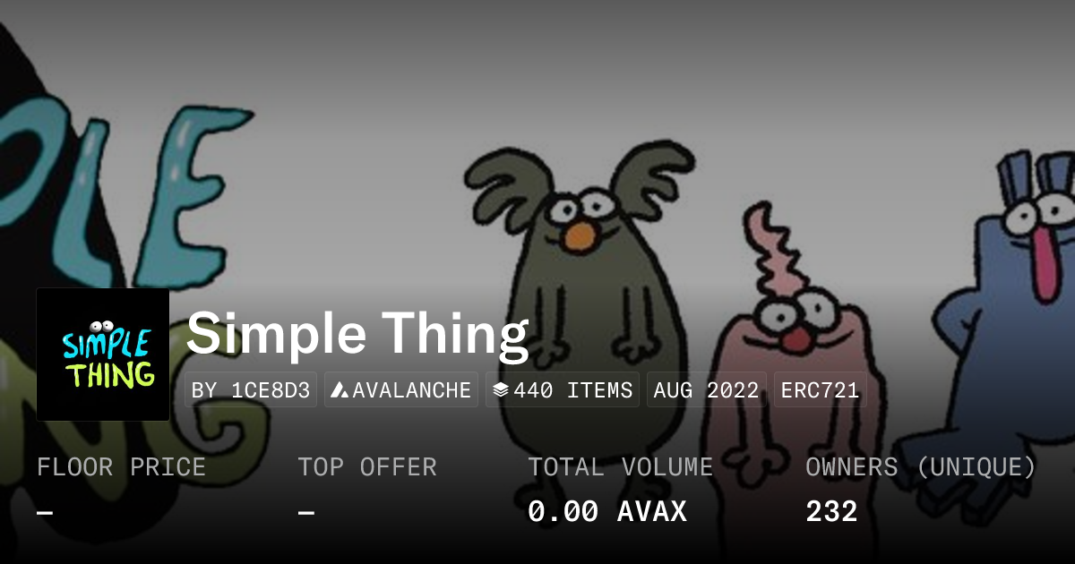 Simple Thing - Collection | OpenSea