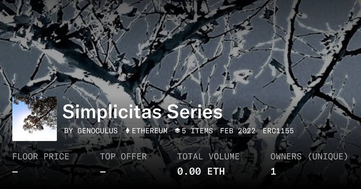 Simplicitas Series - Collection | OpenSea