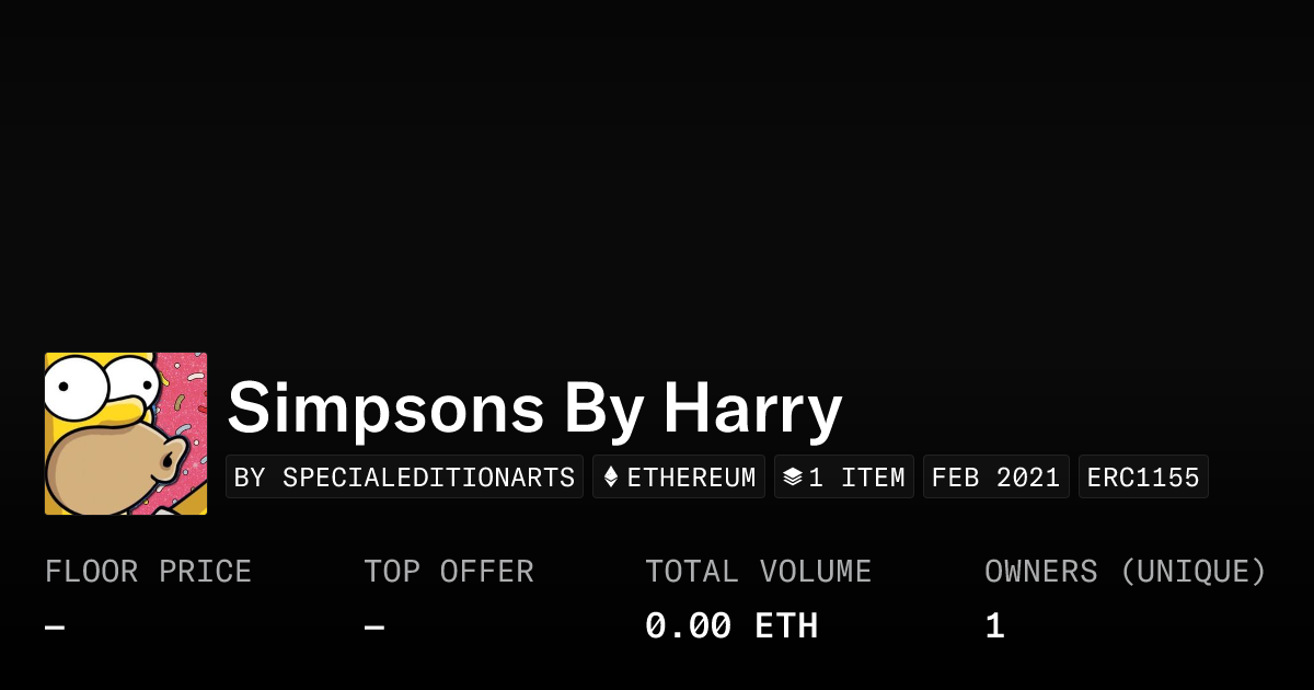 Simpsons By Harry - Collection | OpenSea