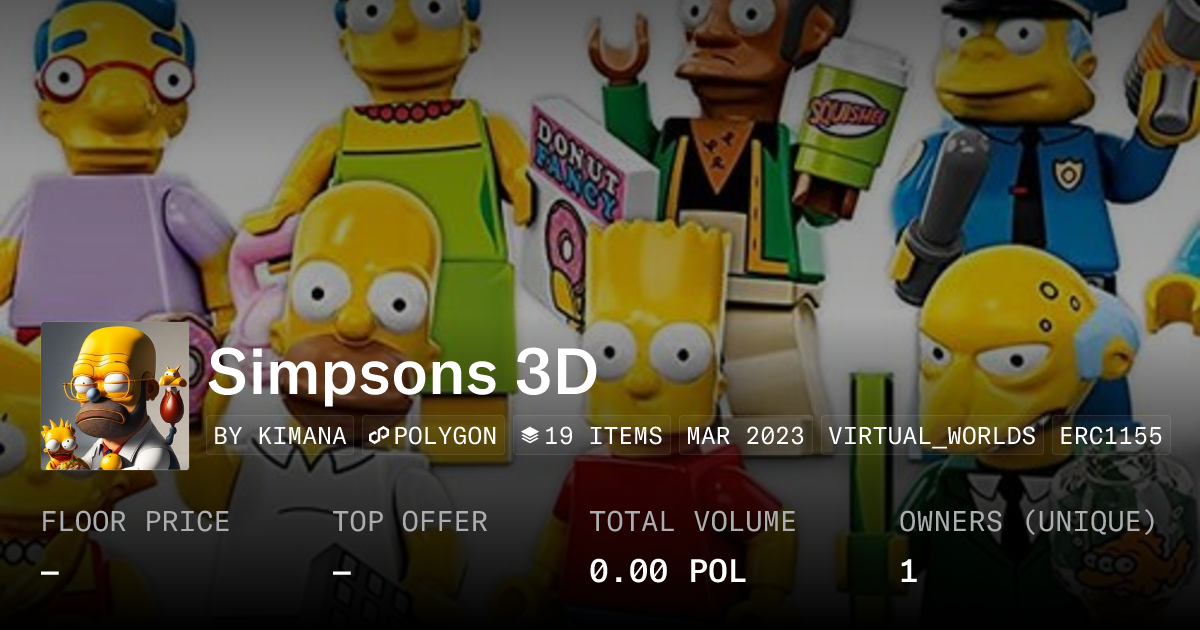 Simpsons 3D - Collection | OpenSea