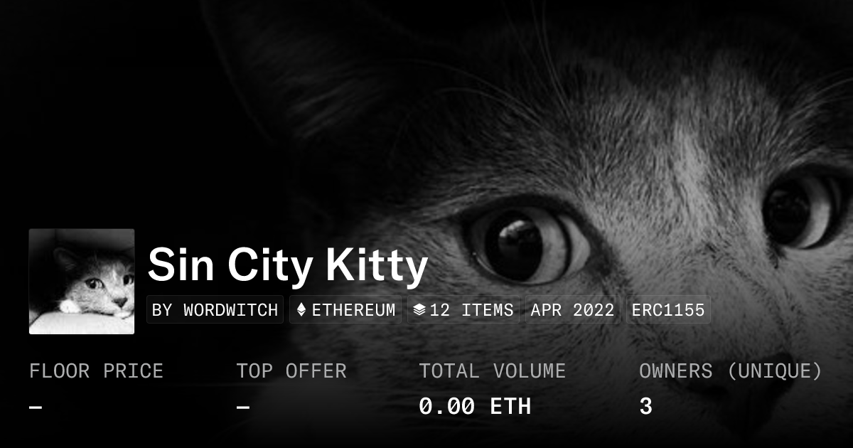 Sin City Kitty - Collection | OpenSea