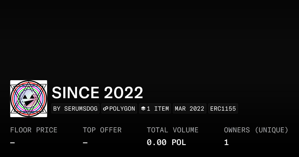 SINCE 2022 - Collection | OpenSea