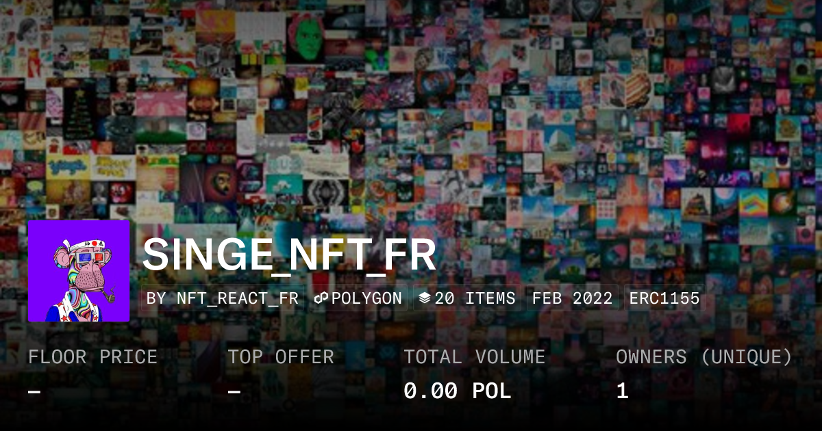 SINGE_NFT_FR - Collection | OpenSea