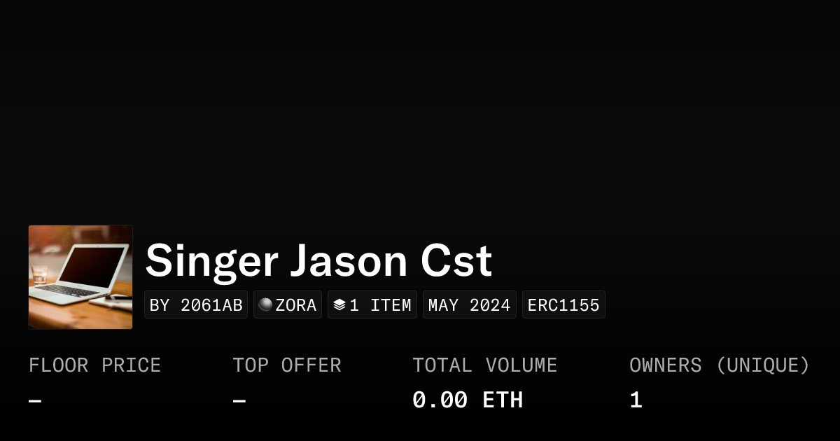 Singer Jason Cst - Collection | OpenSea