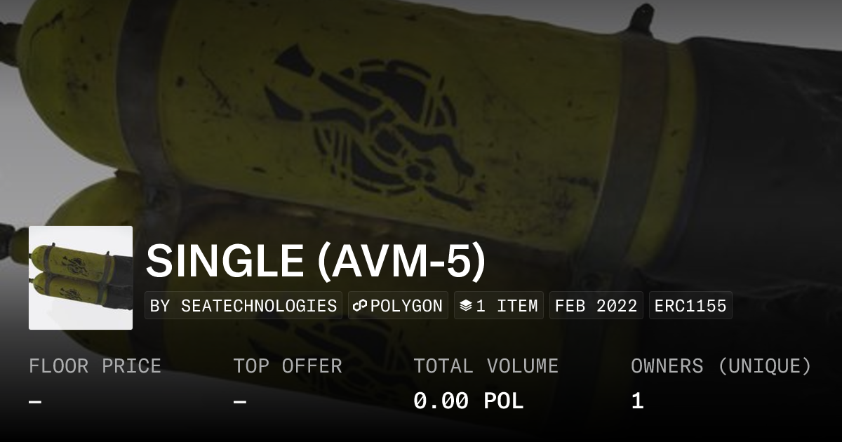 SINGLE (AVM-5) - Collection | OpenSea