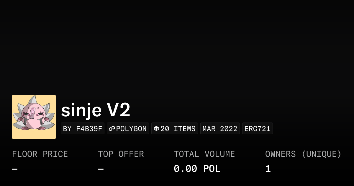 sinje V2 - Collection | OpenSea