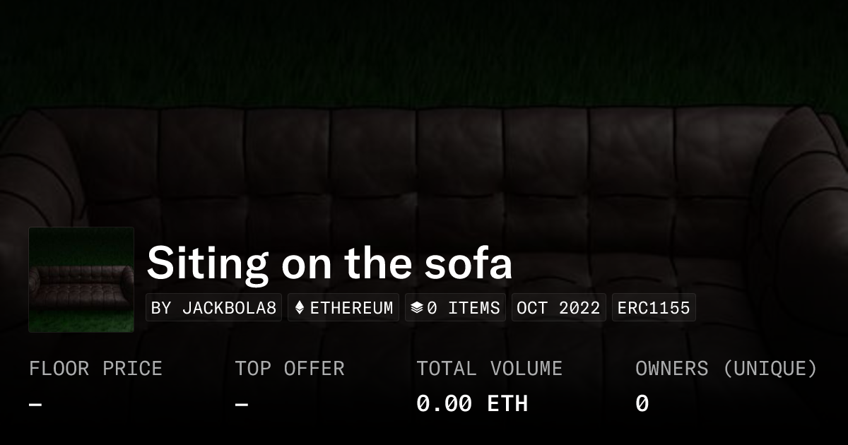 Siting on the sofa - Collection | OpenSea