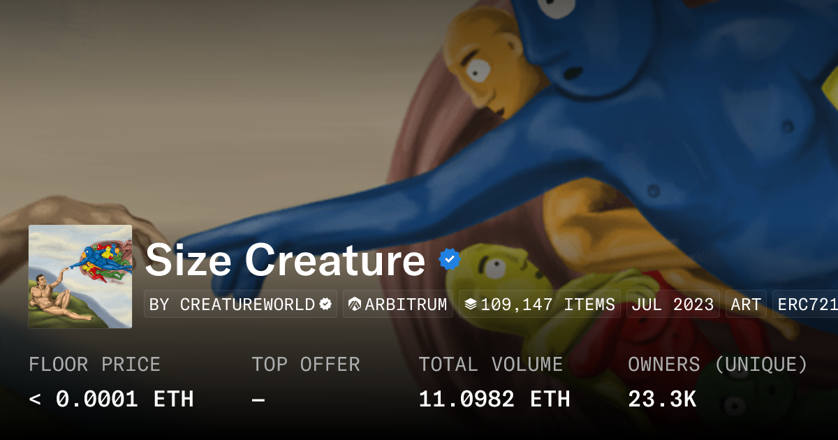 Size Creature - Collection | OpenSea